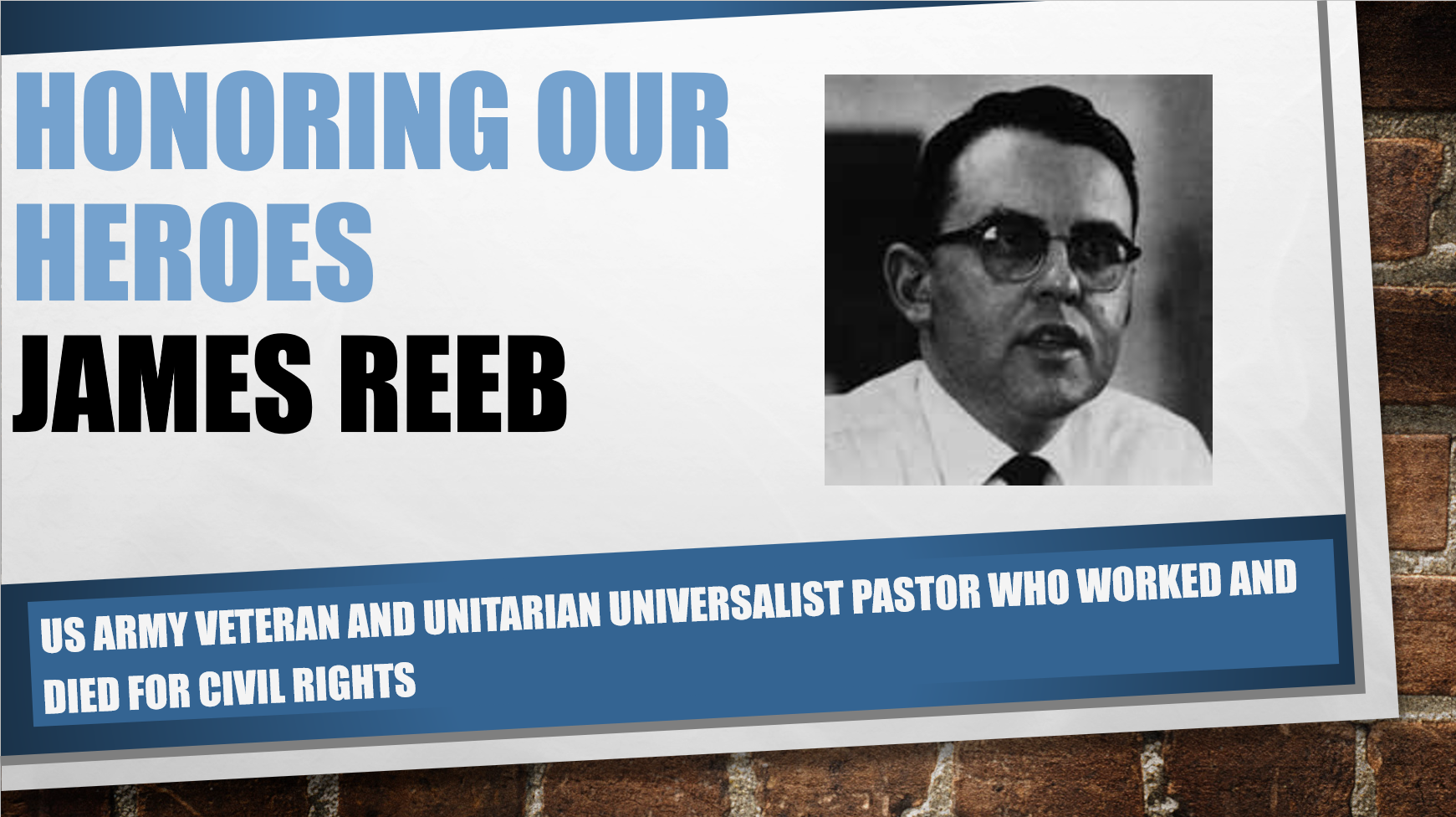 #HonoringOurHeroes – James Reeb – Meg A. Mars